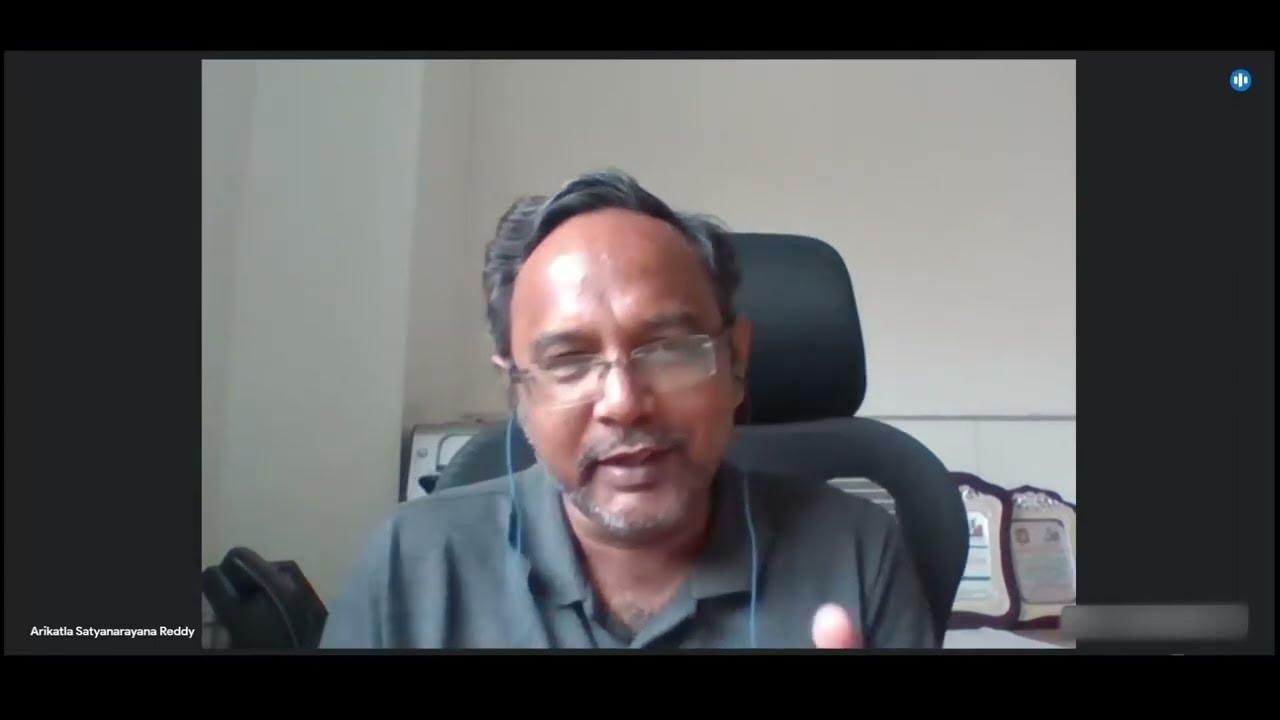 A message from advisor's desk | Prof Satyanarayana Reddy | VSSP 2023 ...