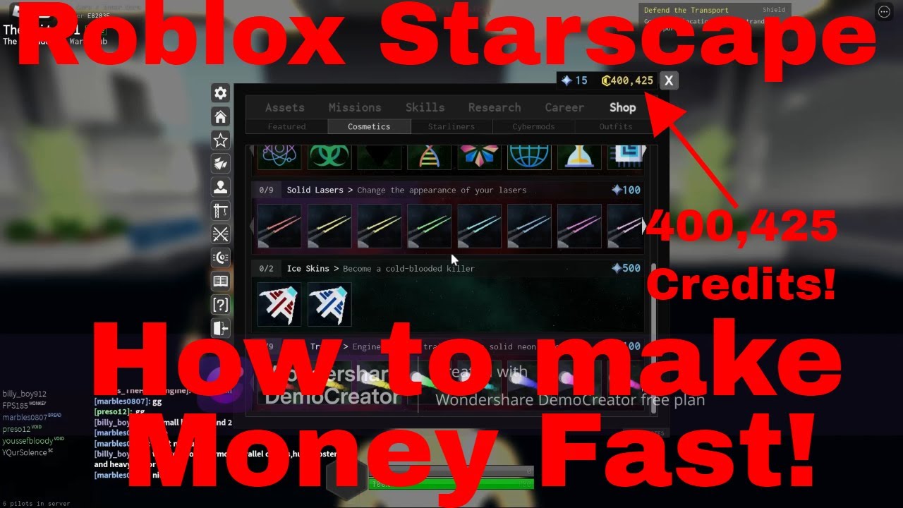 Roblox Starscape: How to make Money Fast! - YouTube