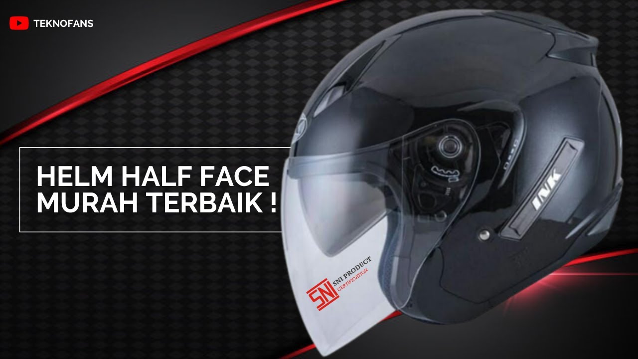 5 Rekomendasi HELM HALF FACE Murah Terbaik !! DESAIN KECE Sudah SNI ...