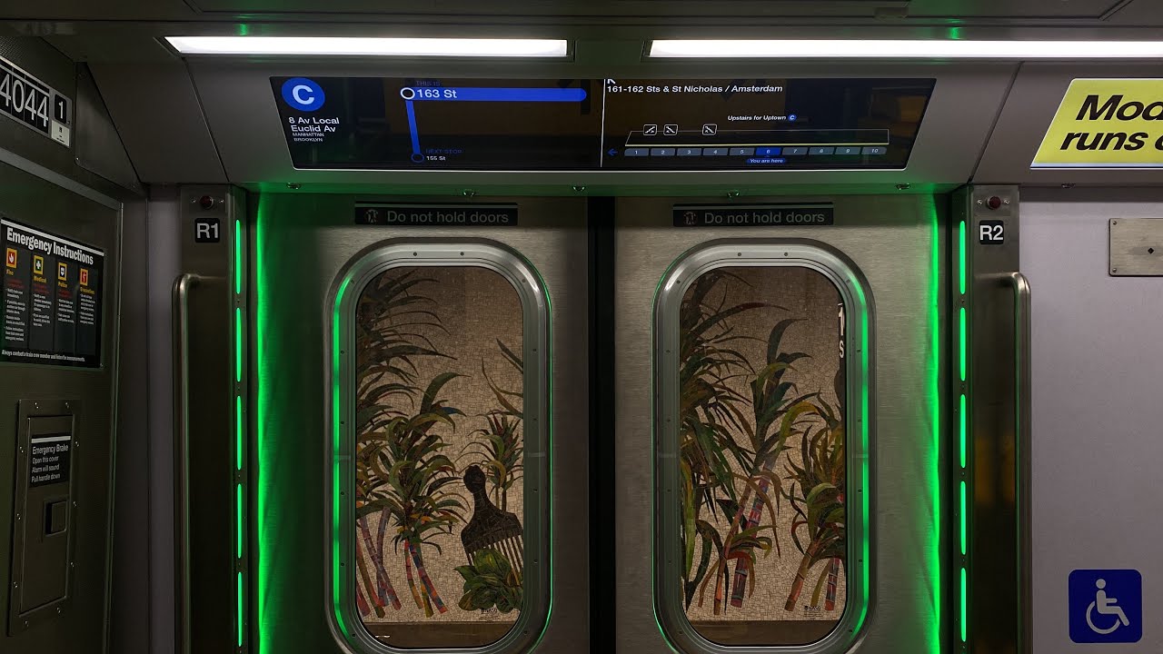 MEGA RARE: MTA NYCT: R211T C Train entering 174th Street Relay Track ...