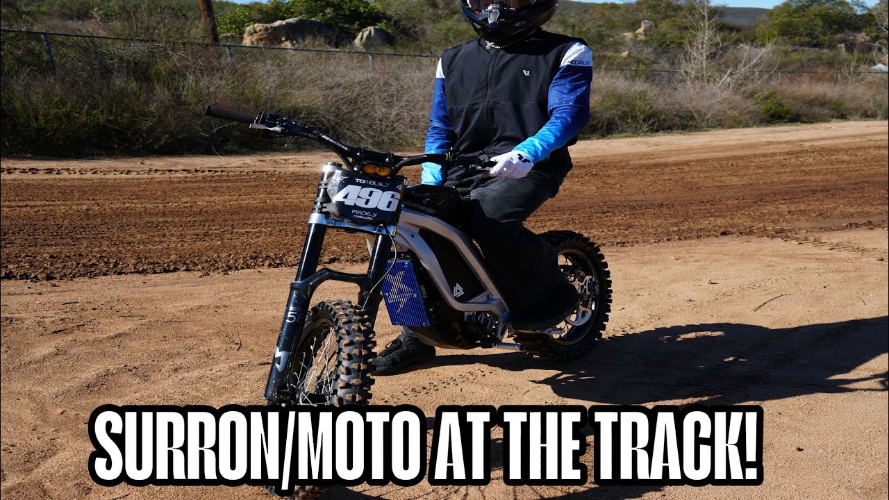 RIDING THE SURRON AND THE 125 AT THE TRACK - YouTube