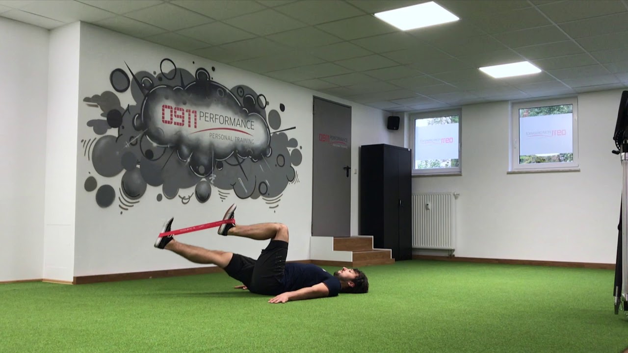 90 / 90 March - Supine - Banded - YouTube