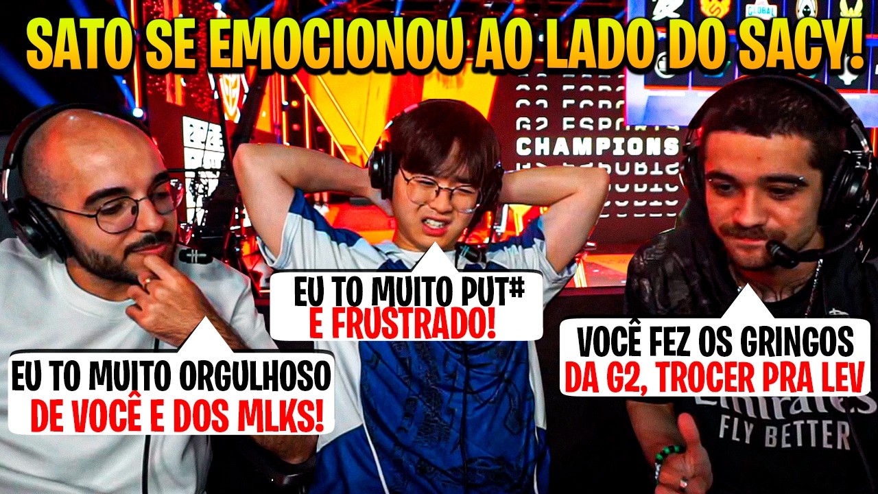 SACY E COREANO ENTREVISTARAM O SATO APÓS A DERROTA PRA G2 NA FINAL DO ...