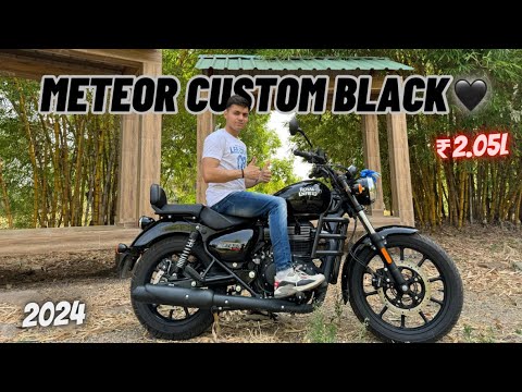 New Meteor 350 Fireball Custom Black |Royal Enfield Meteor 350 OBD2 ...