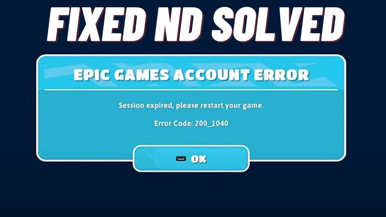 How To Fix Fall Guys Error Code 200 1040 Session Expired Please