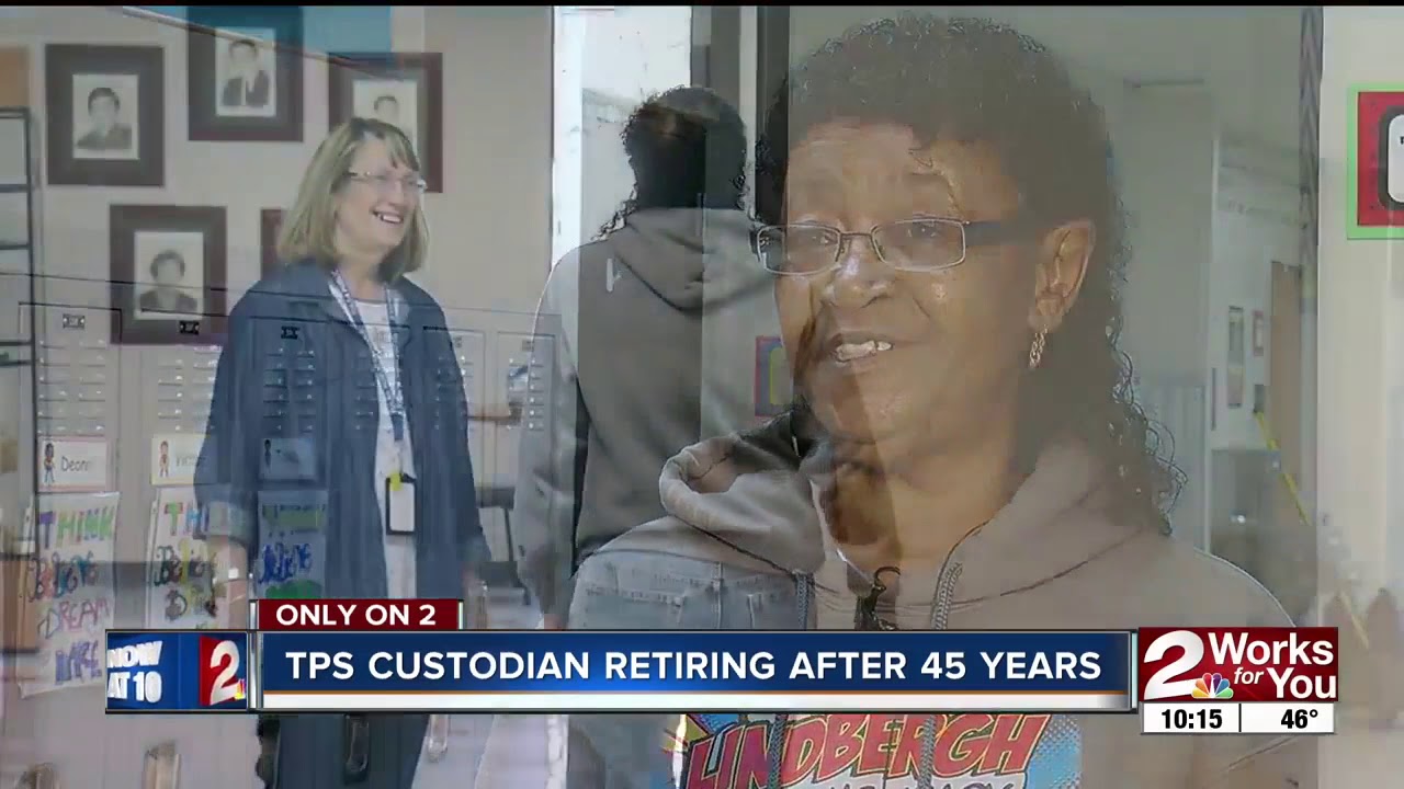 TPS custodian retiring after 45 years - YouTube