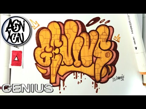 Graffiti art sketchbook GENIUS | paper graffiti art - YouTube