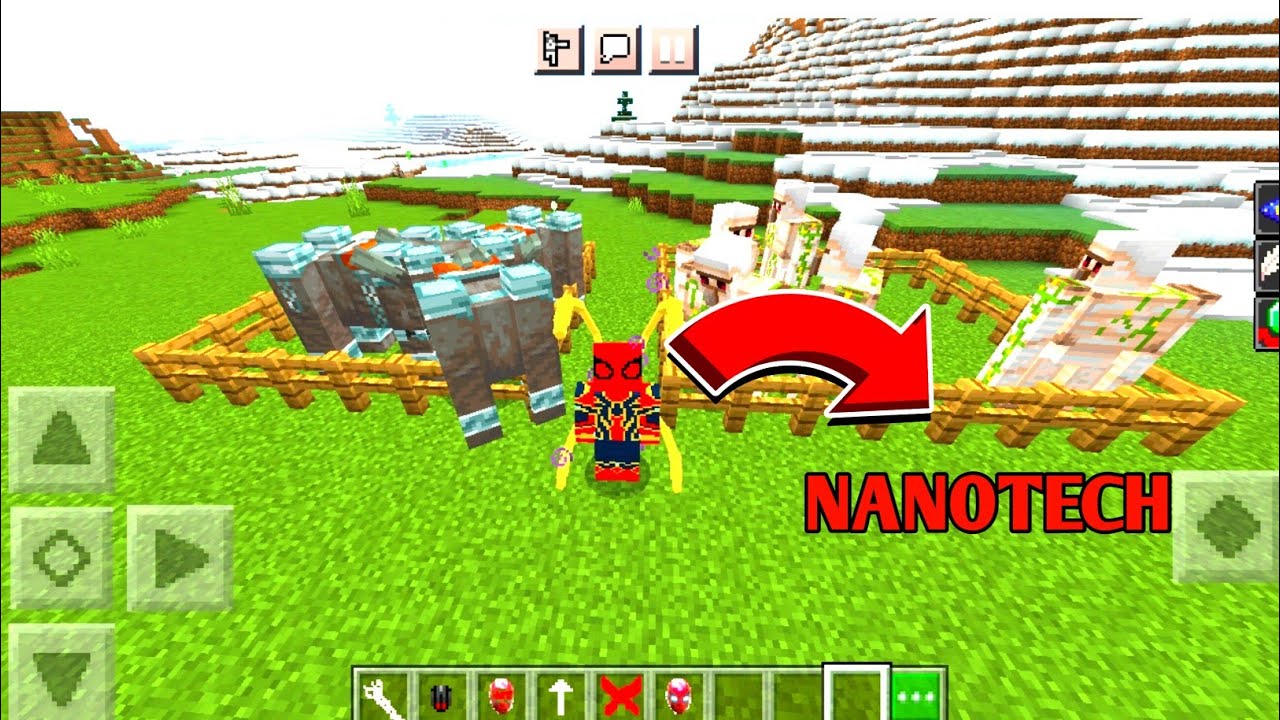 NANOTECH SPIDER-MAN SUIT ADDON FOR MINECRAFT PE|EASTERN GAMER| - YouTube