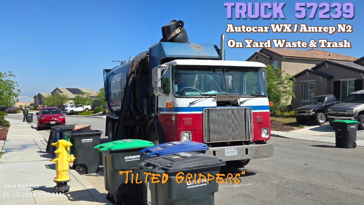 Autocar WX64 / Amrep N2 Elliptical ASL Collecting Yard Waste | Truck ...