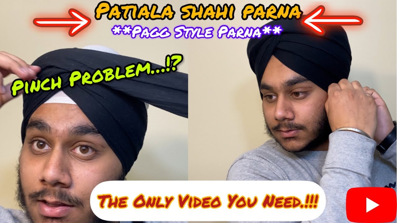 Patiala Shahi Parna|Parna Tutorial |Parna For Sports🏈|Pagg Style Parna ...