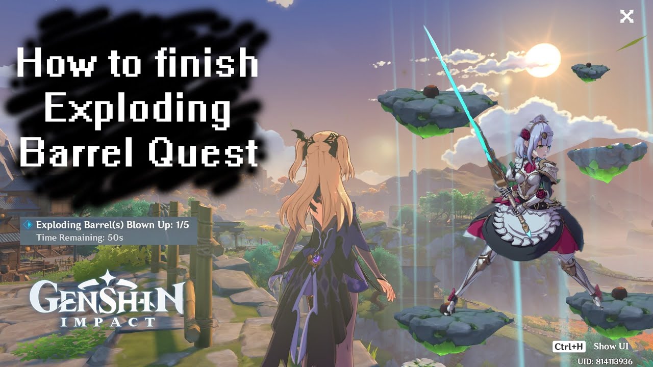 How to finish the Exploding Barrel Quest | Fischl | Qingce Village ...