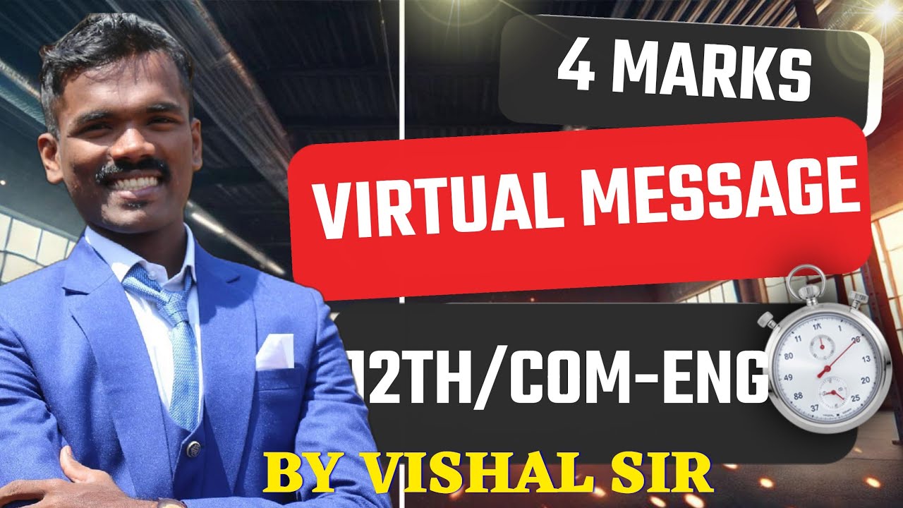 DRAFTING A VIRTUAL MESSAGE| WRITTING SKILL|ENGLISH PAPER|12TH|COMMERCE ...