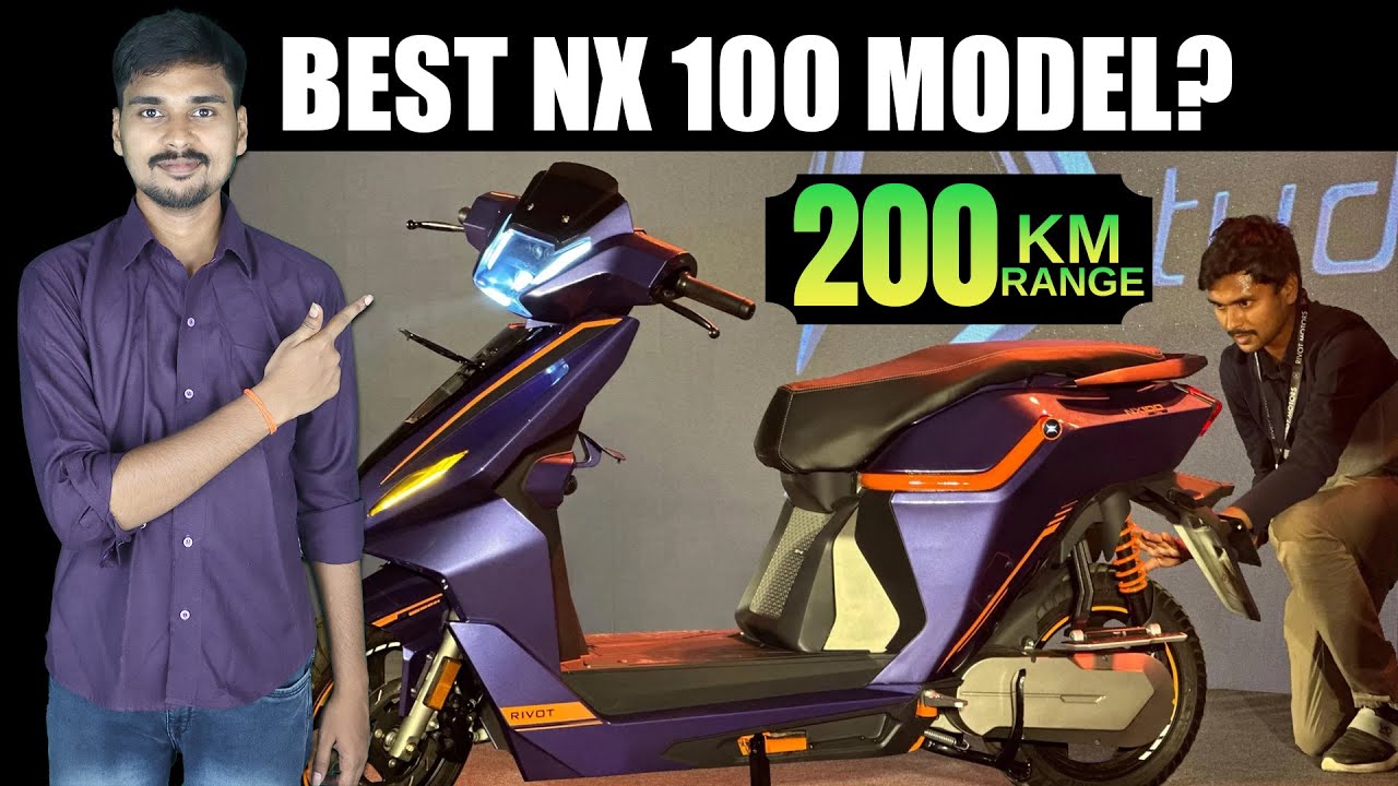 Rivot Motors NX 100 Sports Electric Scooter Review - 200 KM Range - EV ...