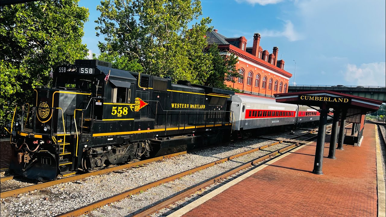 Watching the WMSR Dinner Train leave Cumberland. - YouTube
