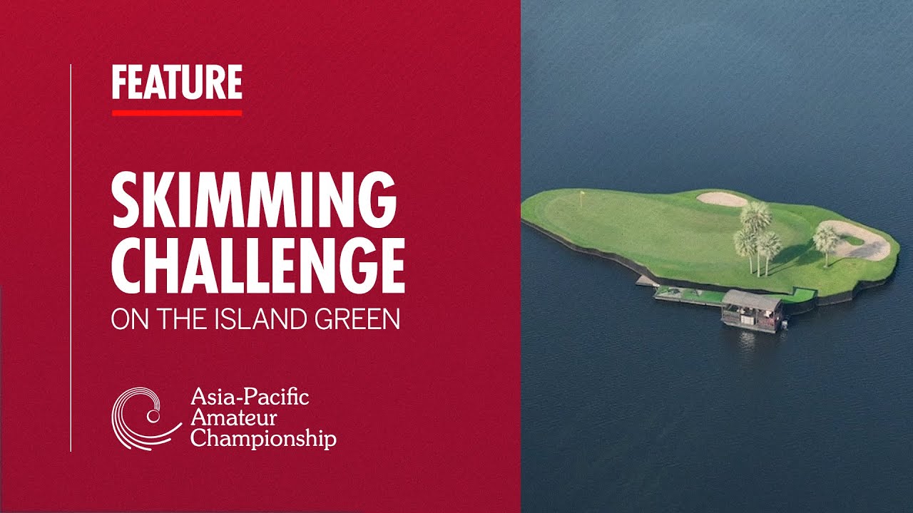 Skimming Challenge on Floating Island Green | #AAC2022 - YouTube