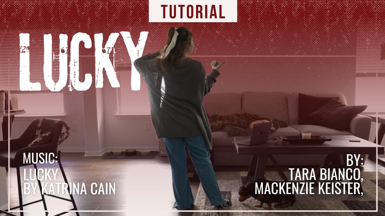 LUCKY | Line Dance Tutorial - YouTube