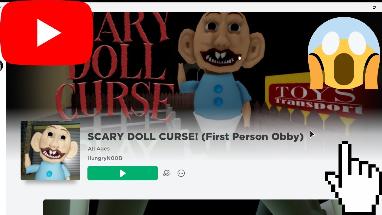 Escape the Scary Doll's Curse ( SCARY Obby ) - YouTube