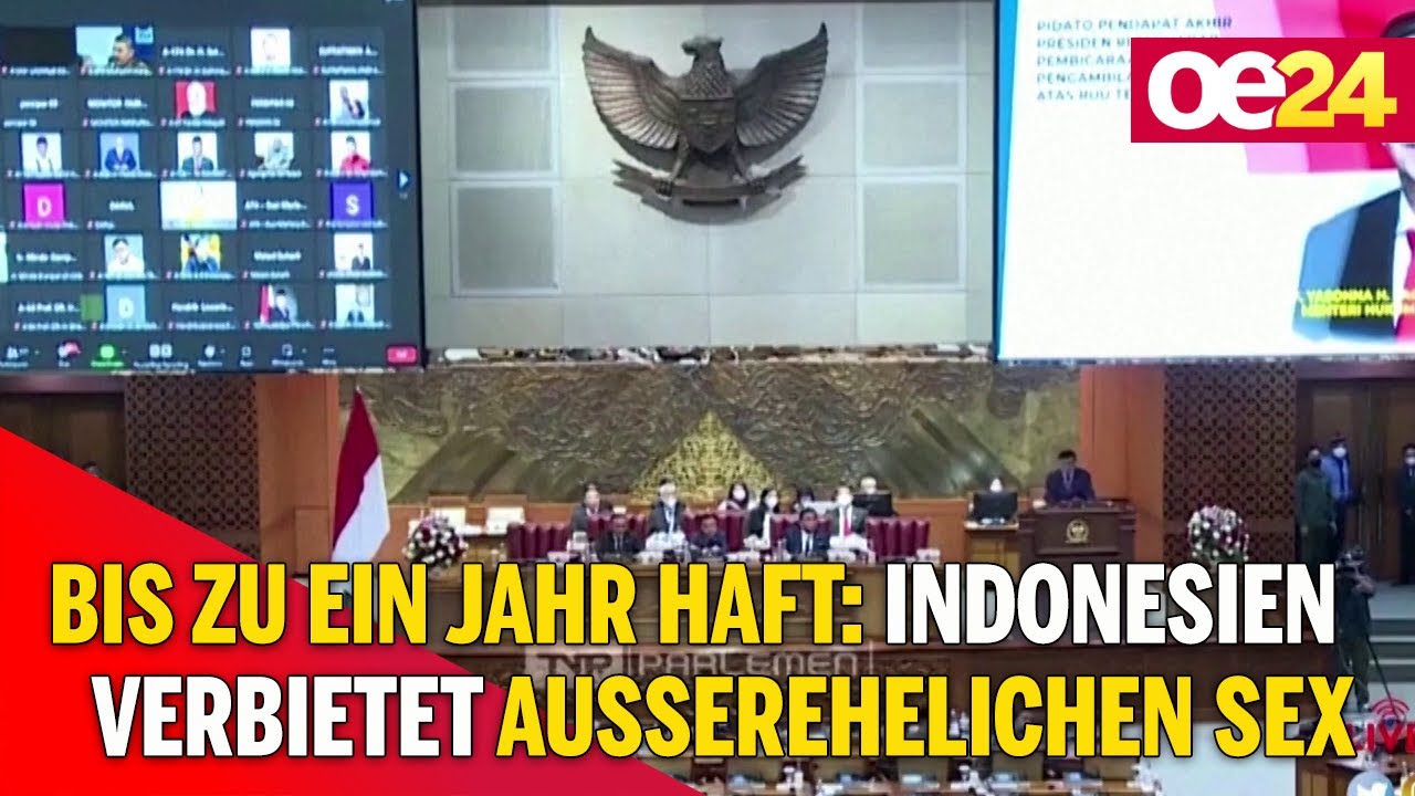 Bis zu ein Jahr Haft: Indonesien verbietet außerehelichen Sex - YouTube