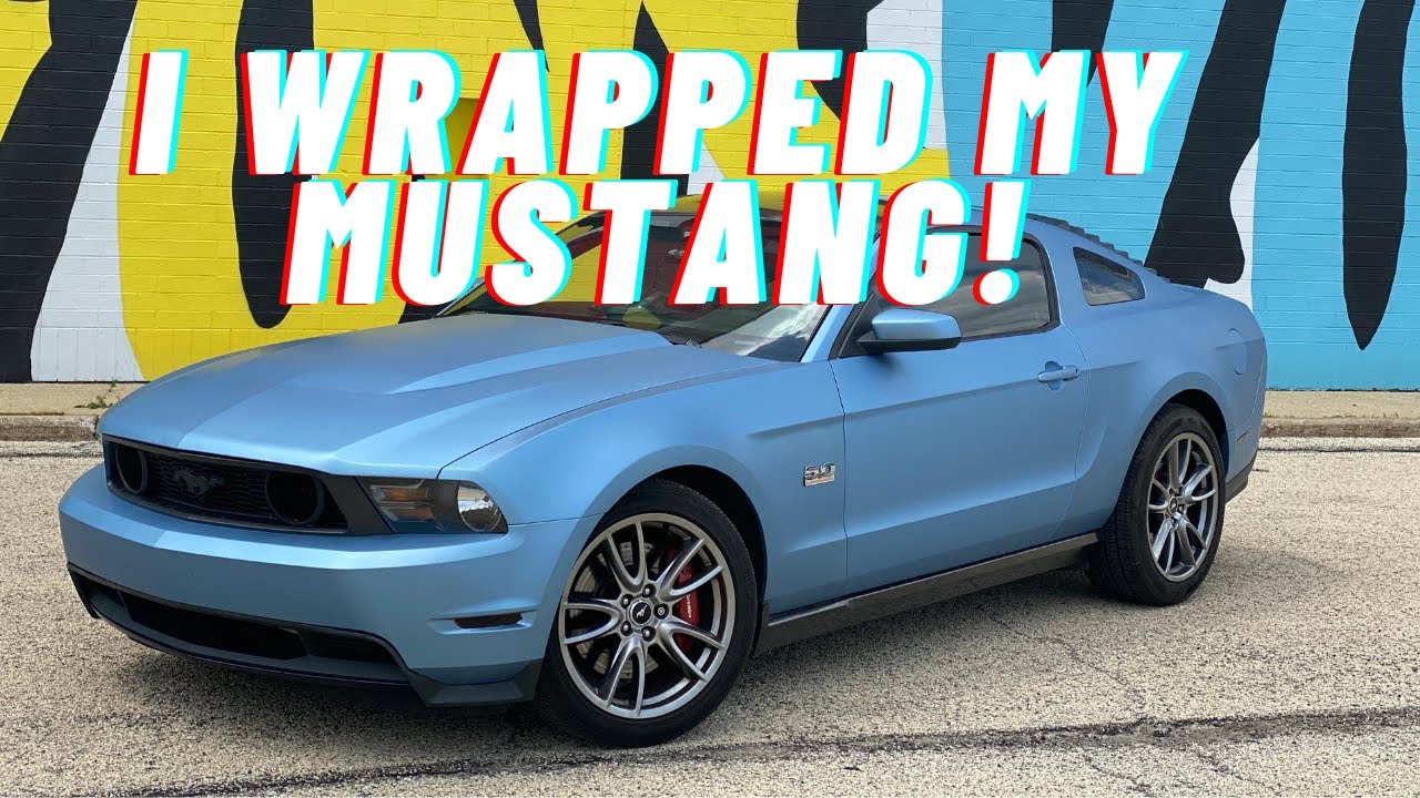 Wrapping my Mustang GT - YouTube