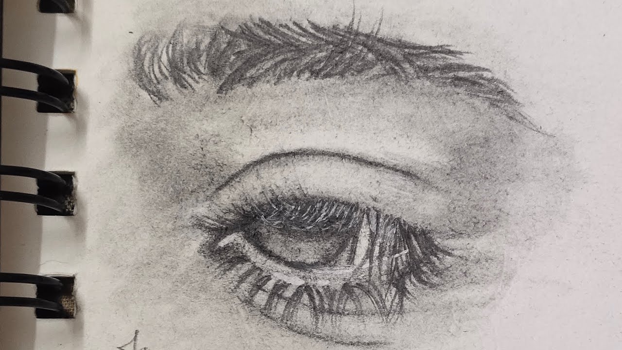 how to make an eye sketch? - YouTube