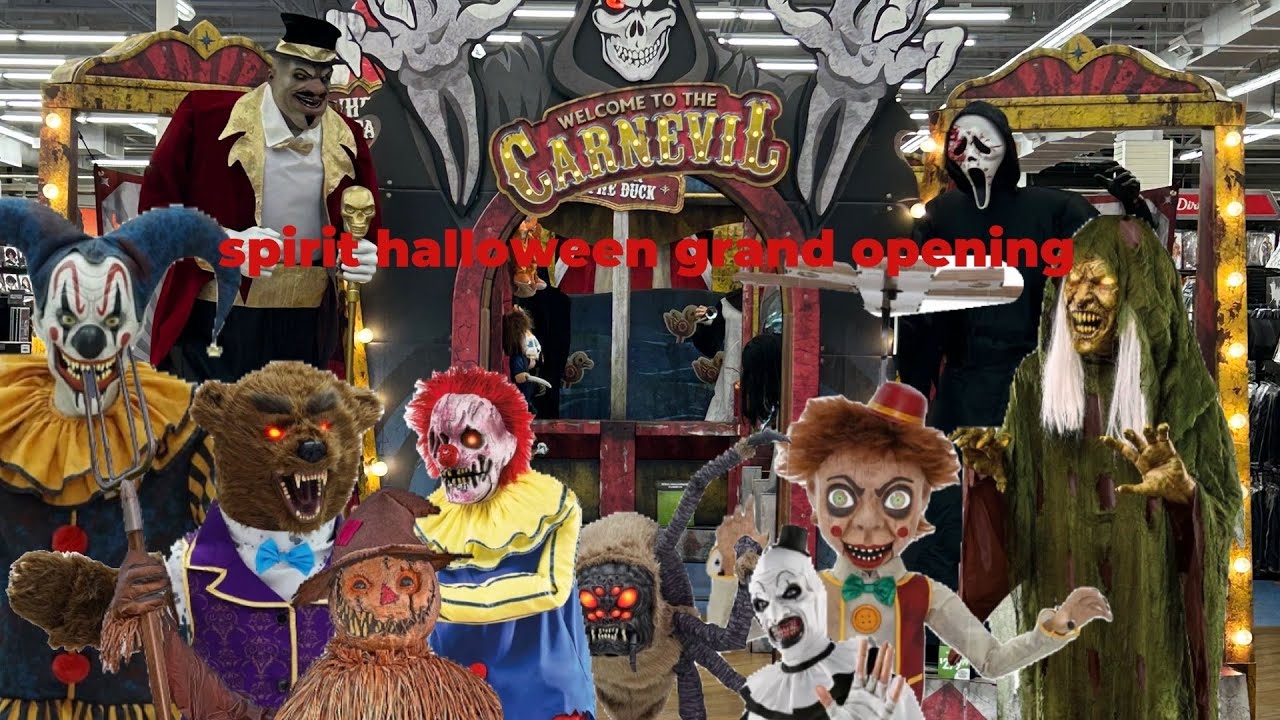 Spirit Halloween grand opening - YouTube