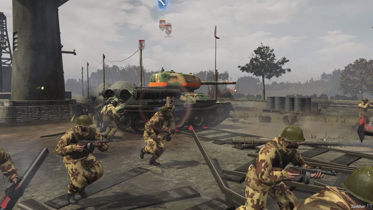 Company of Heroes 2 Ettelbruck Station gameplay Soviet Shock Army - YouTube