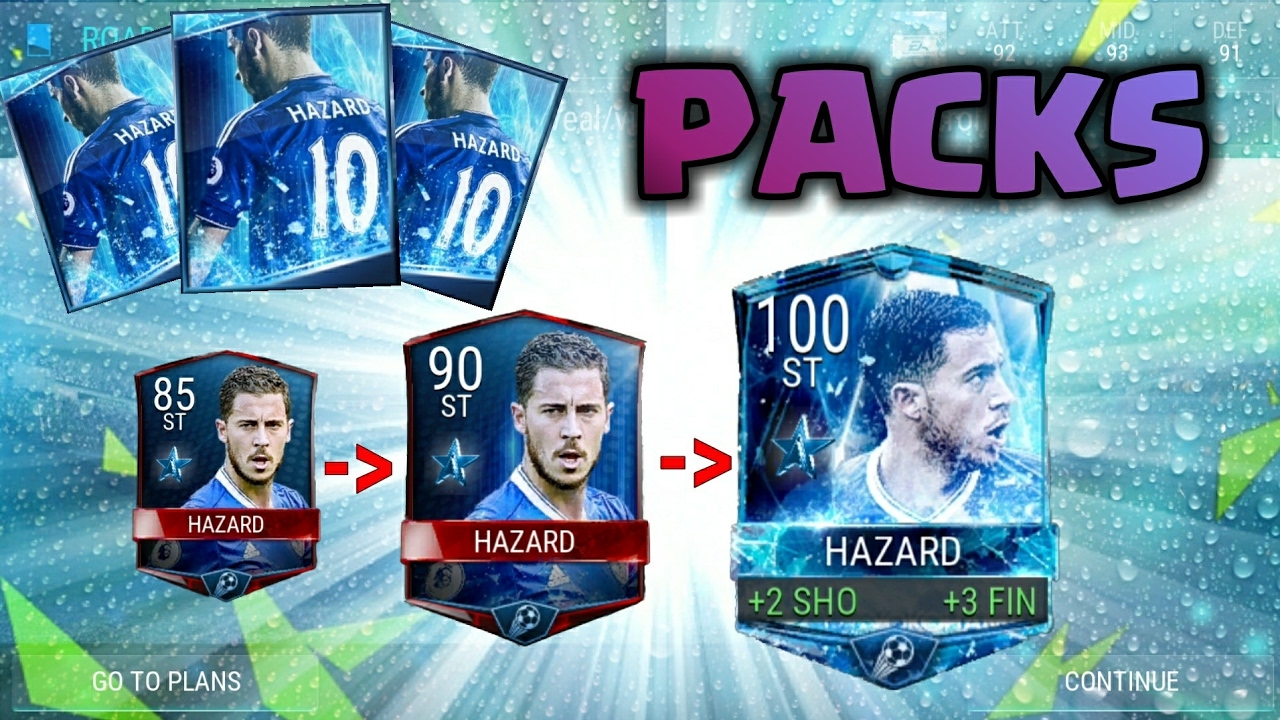 FIFA Mobile BLUE STAR 100 OVR HAZARD !! New Blue Star Packs Opening on ...