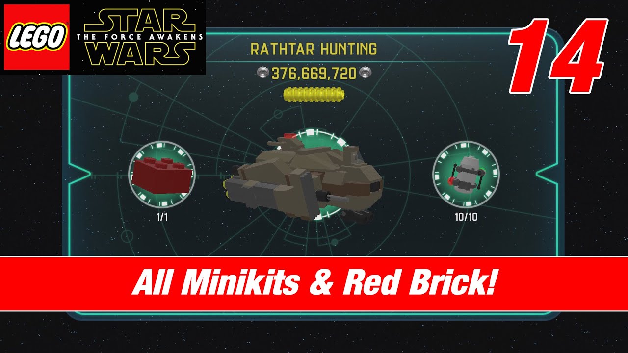 Lego Star Wars The Force Awakens ALL MINIKITS + RED BRICK Rathtar ...