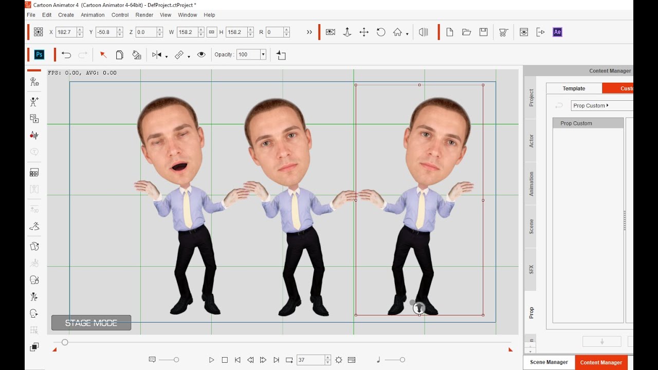 How to change your face to cartoons in cartoon animator 4 - YouTube
