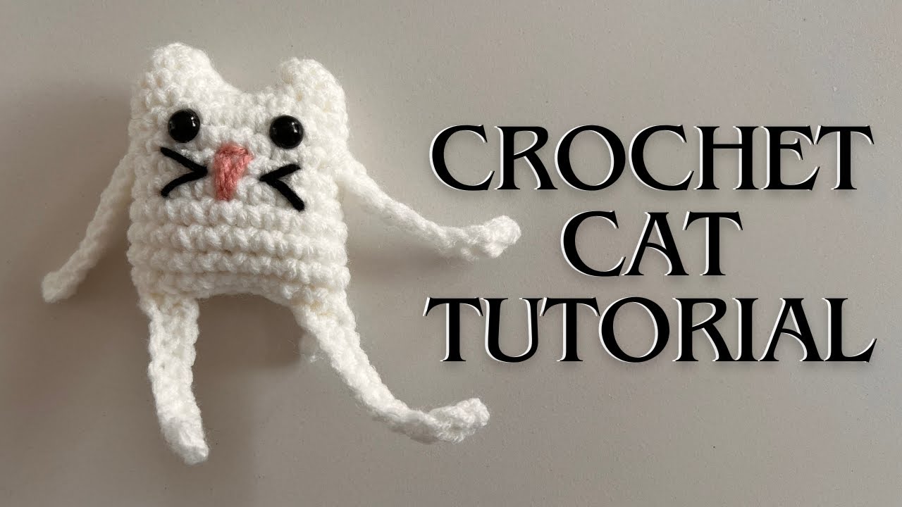Crochet Cat Tutorial | Step by Step with 5.50 mm crochet hook - YouTube