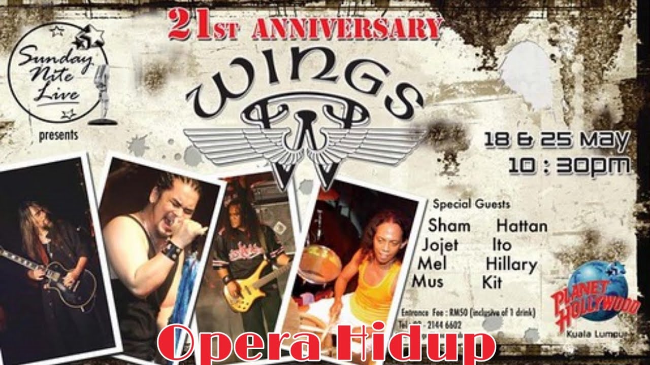 Opera Hidup - Wings (LIVE) at Planet Hollywood - YouTube
