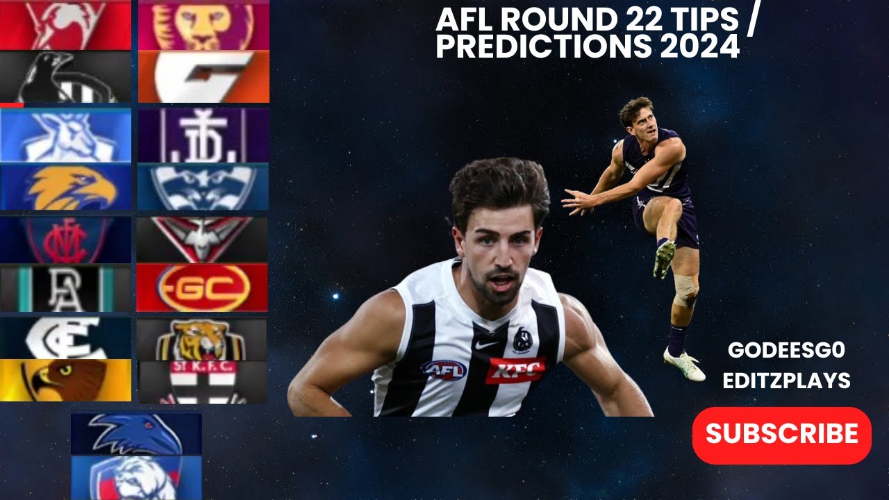 AFL ROUND 22 TIPS / PREDICTIONS 2024 - YouTube