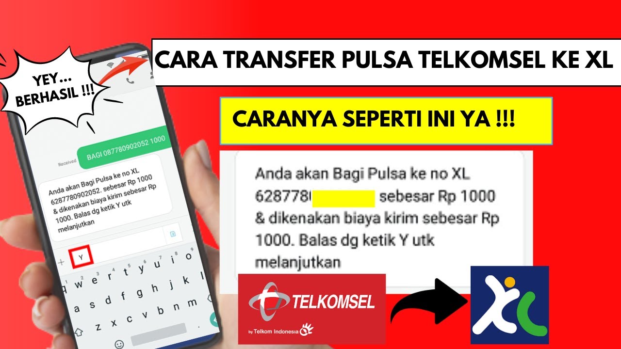 Cara Transfer Pulsa Telkomsel ke XL 100% Berhasil - YouTube