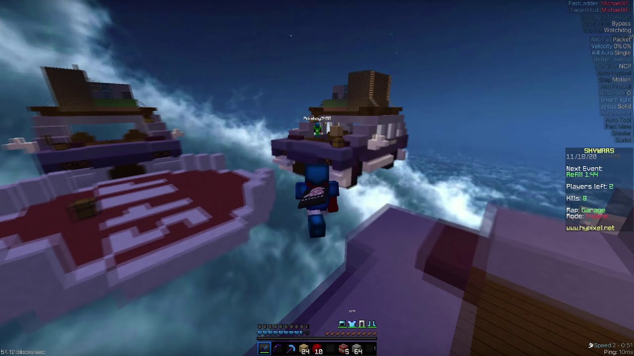 Astolfo Client on Hypixel Skywars #10 - YouTube
