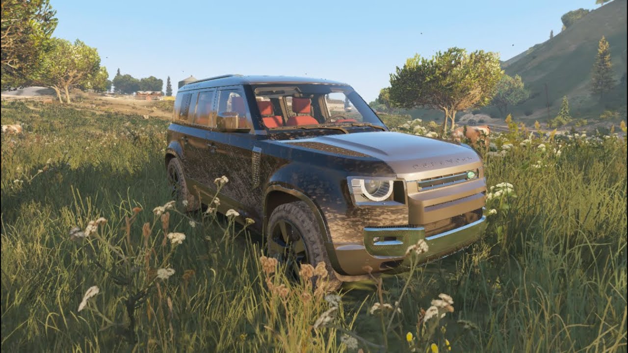 Land Rover Defender 90 V8 2023 |GTA 5 Real Life Mods - YouTube