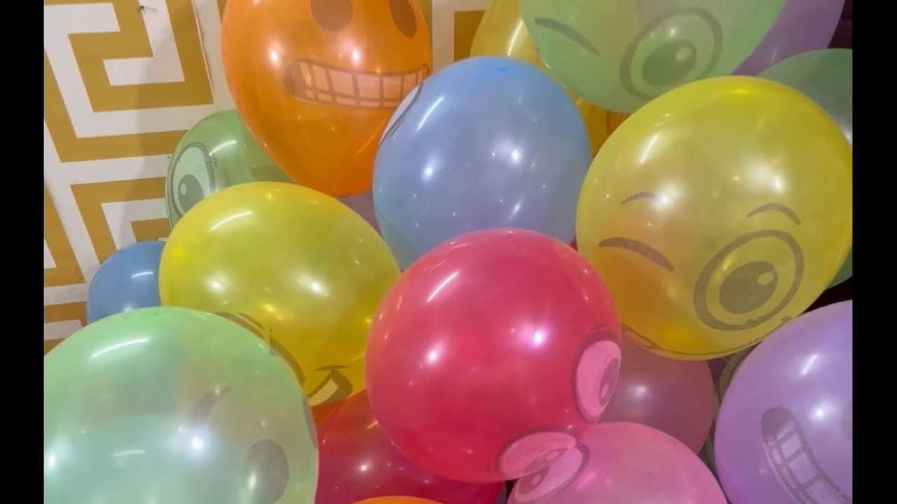 Multiple smile design multiple colours Big Balloons ? - YouTube