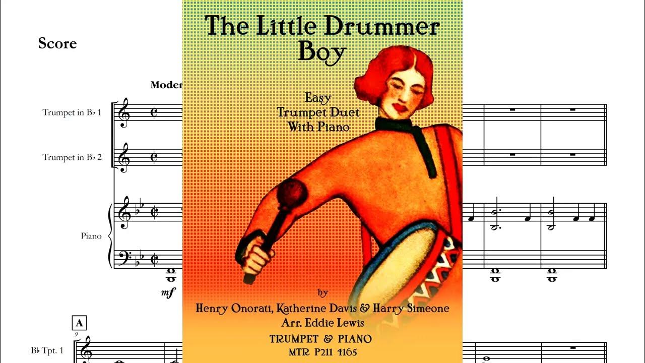 Easy: The Little Drummer Boy Trumpet Sheet Music With Piano - YouTube