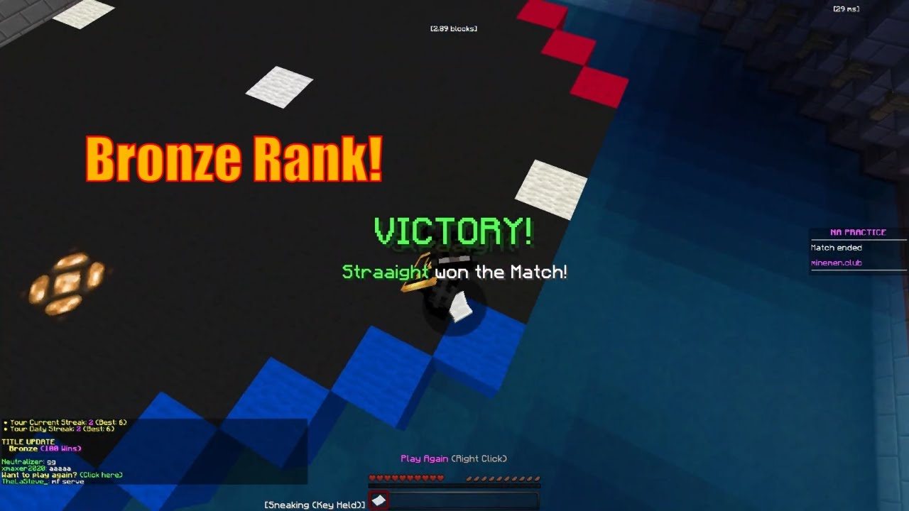 FINALLY REACHING BRONZE RANK ON SUMO (minemen club) - YouTube