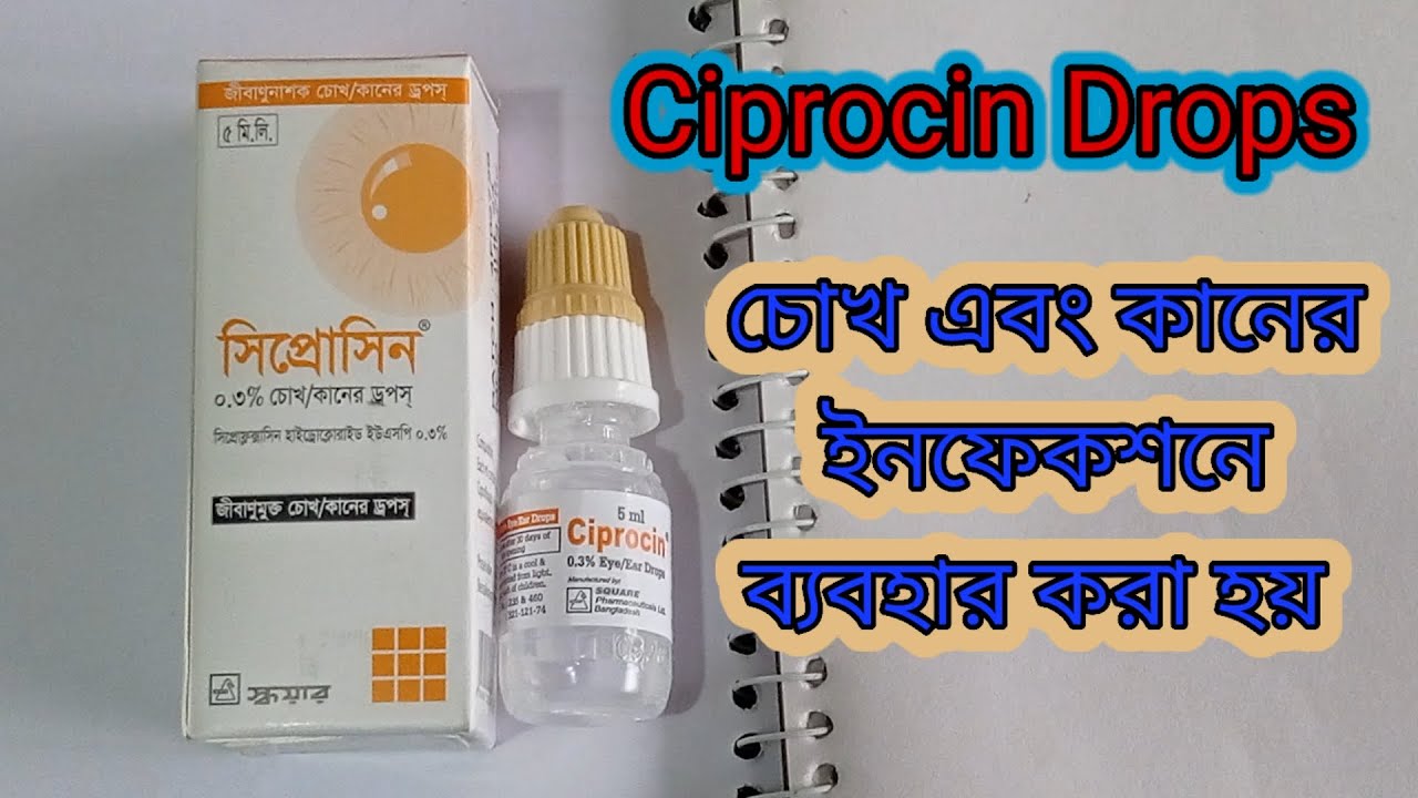Ciprocin Eye Drops / Ciprocin Ear Drops/ চোখ ও কানের এন্টিবায়োটিক ড্রপ ...
