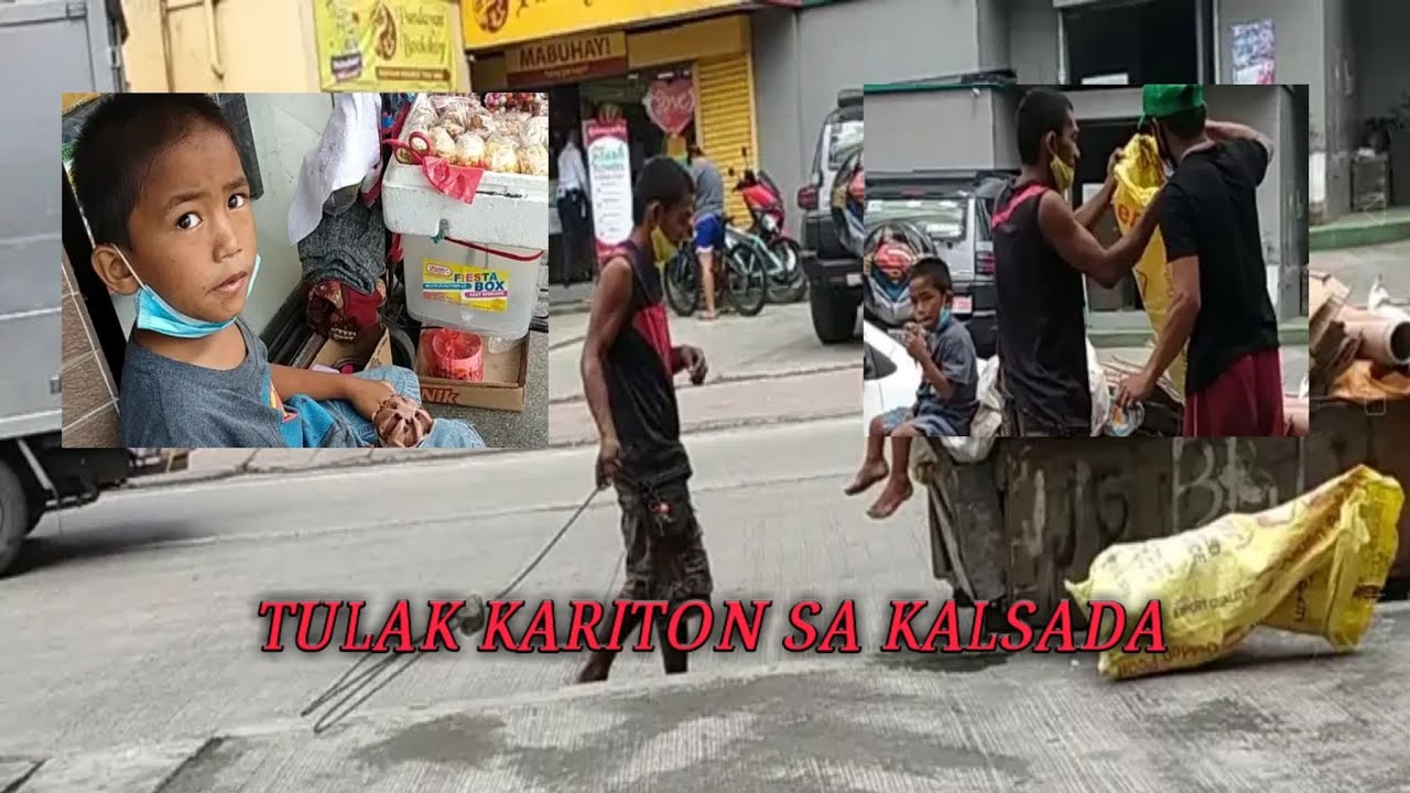 TULAK KARITON PARA KUMUHA NG KALAKAL AT KARTON/ KASAMA ANG ANAK NI ...