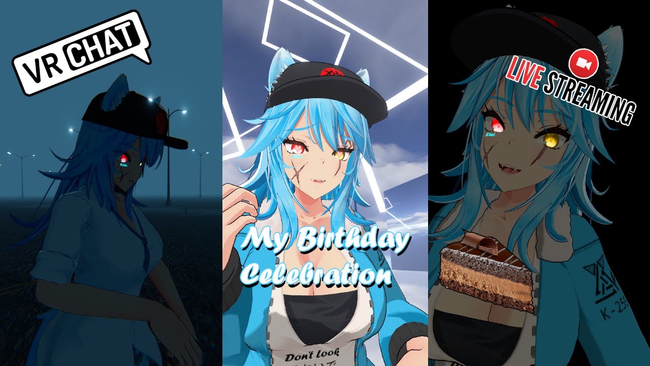 VRChat 】 My Birthday Celebration + Free Talk [EN/BM]【Kiwi Waffle】 - YouTube