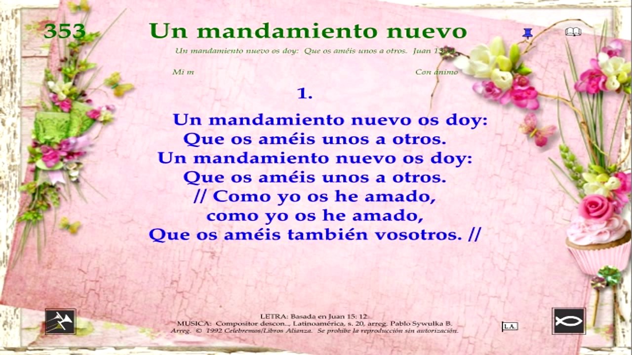 Himno 353 Amémonos de corazón Video, pista y letra - YouTube
