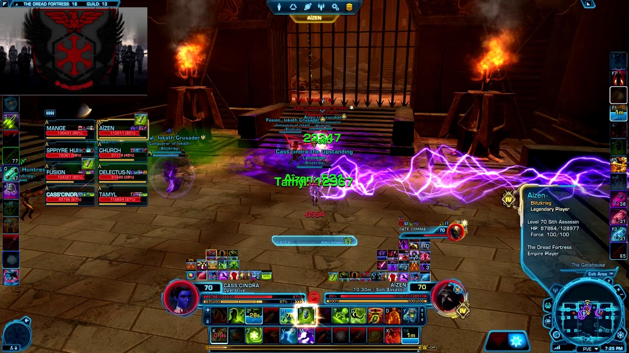 SWTOR Blitzkrieg Dread Fortress Draxus HM - YouTube