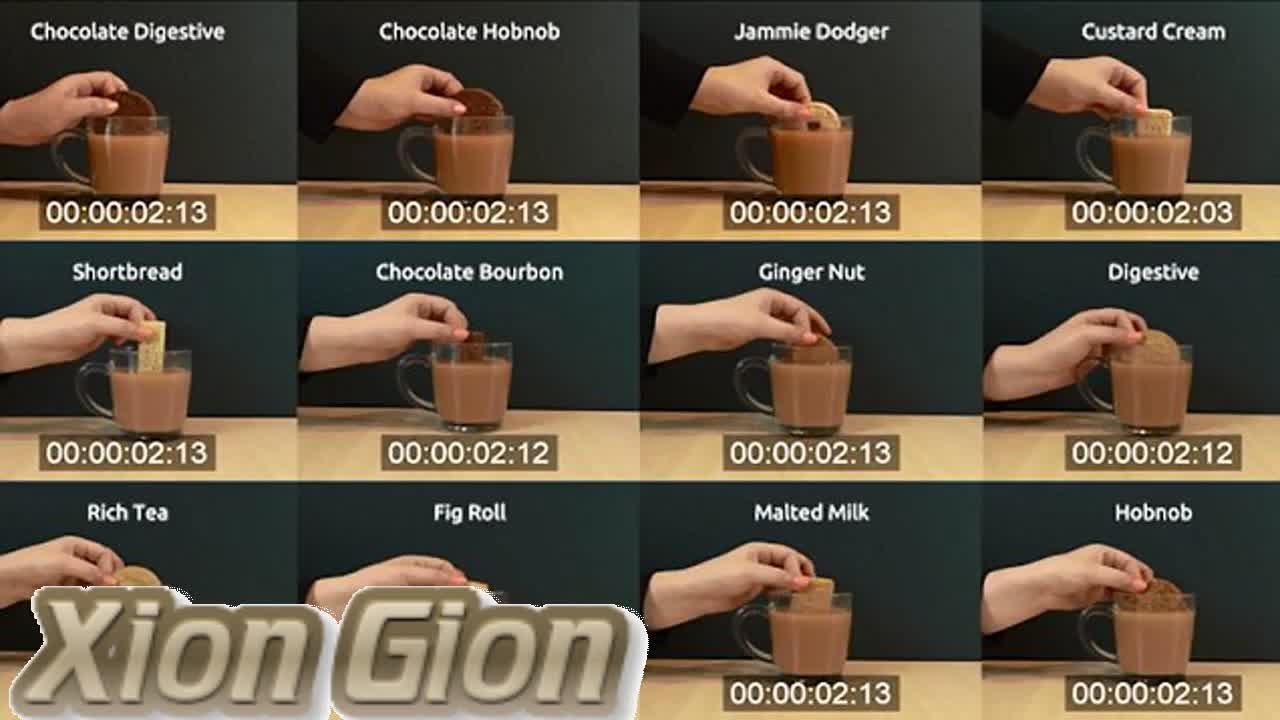 The BEST biscuit for dunking tea revealed in timelapse video - YouTube