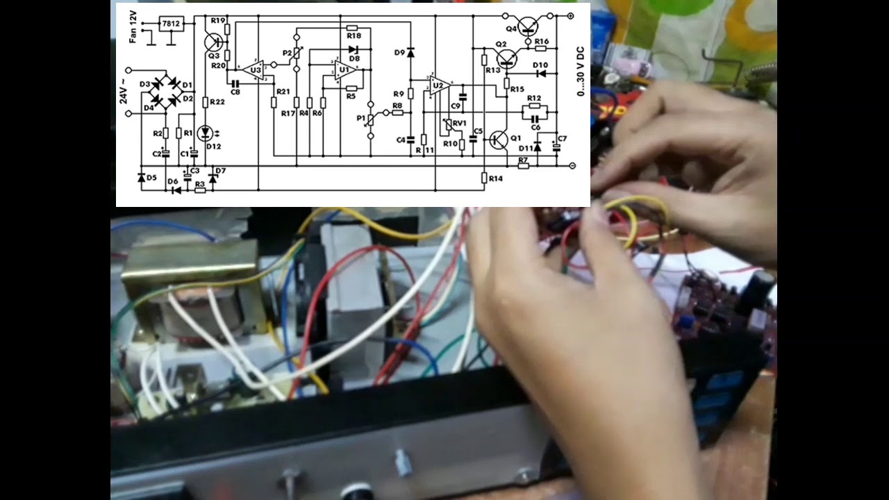 Fake ic tl081 0v-30v,0-3A adjustable regulated ps part 2 - YouTube