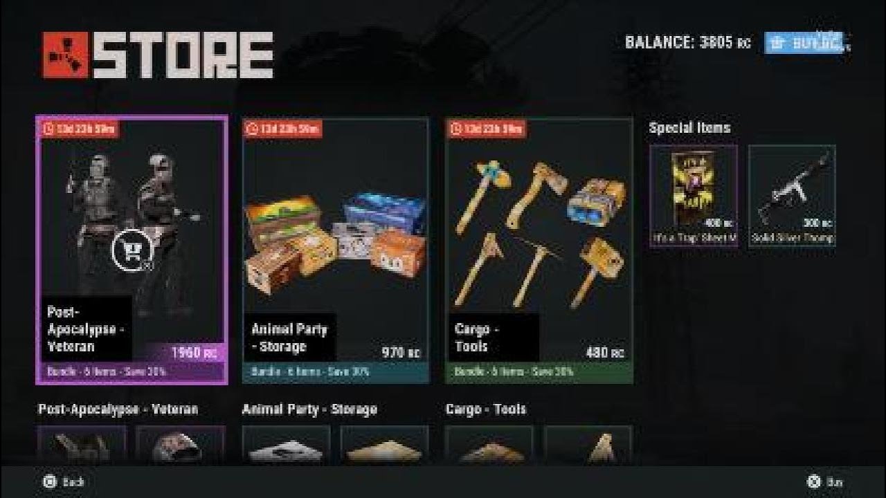 Rust Console Skins (Shop Rotation Review ) - YouTube