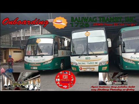 Onboarding Baliwag Transit, Inc. 1726 SRMW Daewoo BS 106 "1st Gen ...