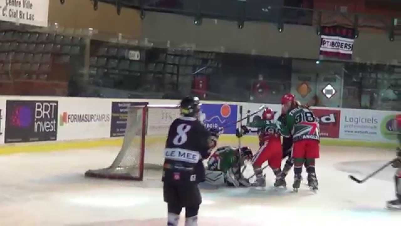 hockey sur glace boxers de bordeaux U13 vs anglet (sept 2014) - YouTube