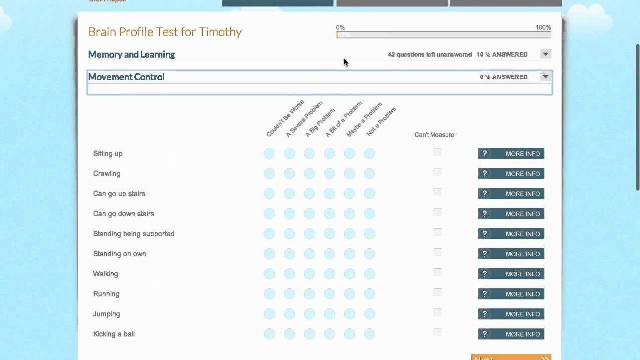 How to complete a Brain Profile Test with Mendability - YouTube
