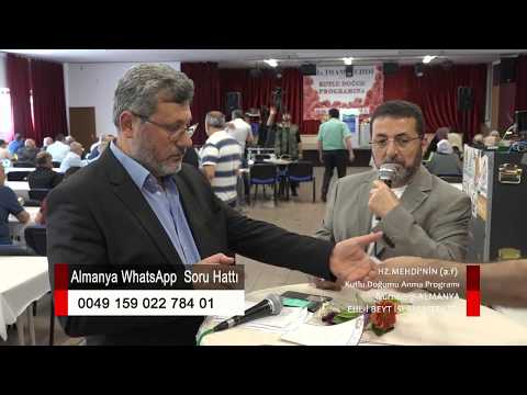 Hz. Mehdi Anma Bayramı - Nürnberg Ehli Beyt İslam Merkezi -  13.5.2018 - Vahdet Tv